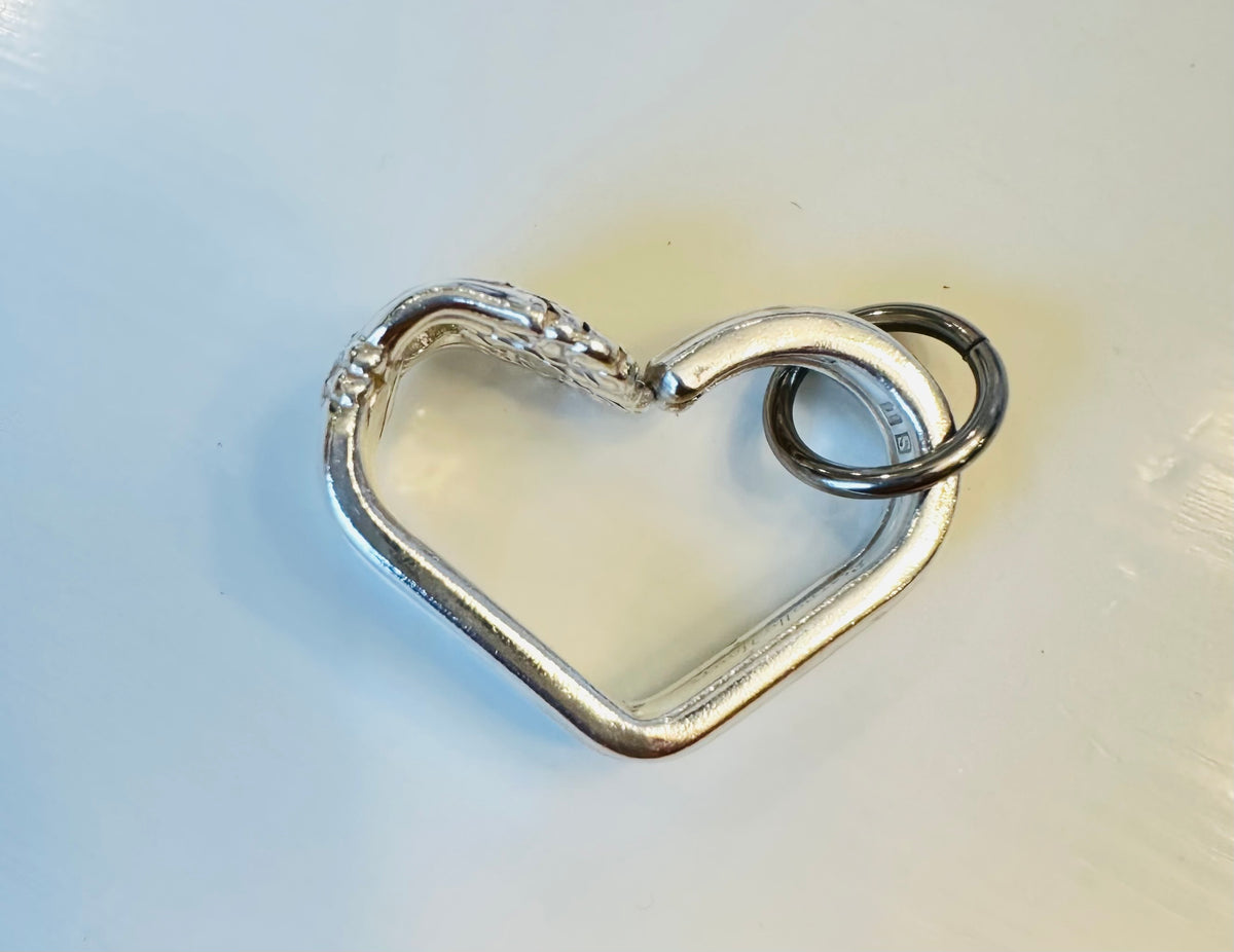 Vintage silver plated heart - Eternally Yours